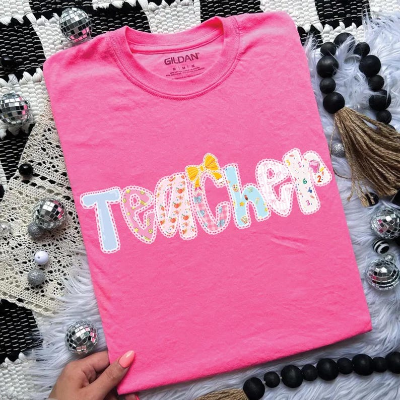 Coquette Lace Teacher Png, Preppy Back to School Png, Teacher Bow Shirt ...