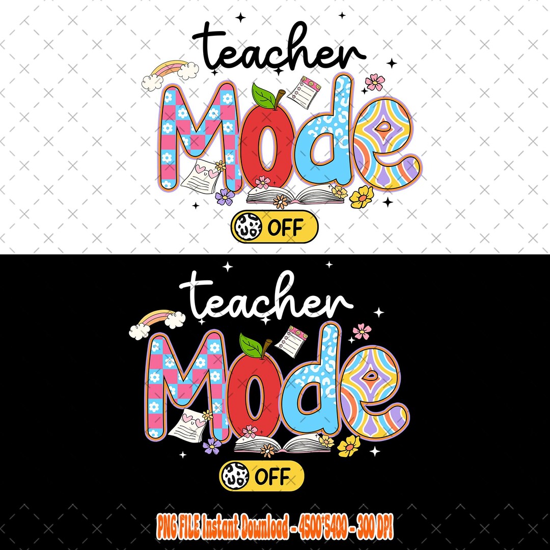 Teacher off Duty Png, Teacher Mode Off, Class Dismissed Png, Last Day ...