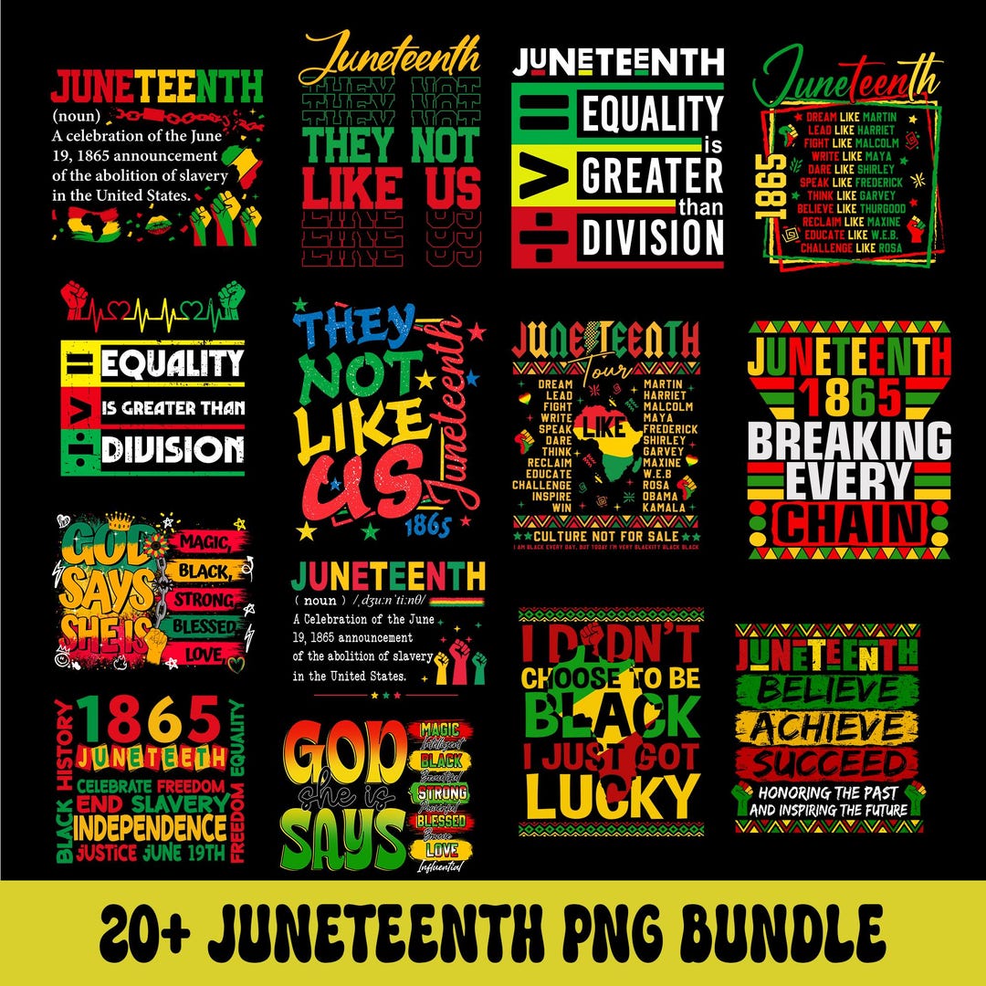 Juneteenth Png Bundle, Juneteenth 1865 Png, Juneteenth Png, Black ...
