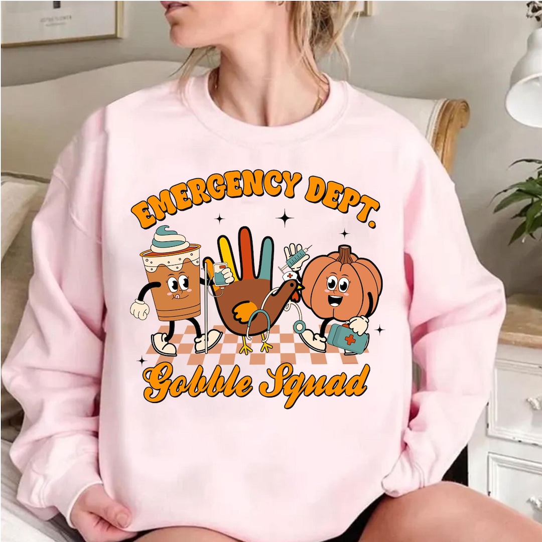 ICU Nurse Gobble Squad Thanksgiving Png, Nurse Thanksgiving Png ...