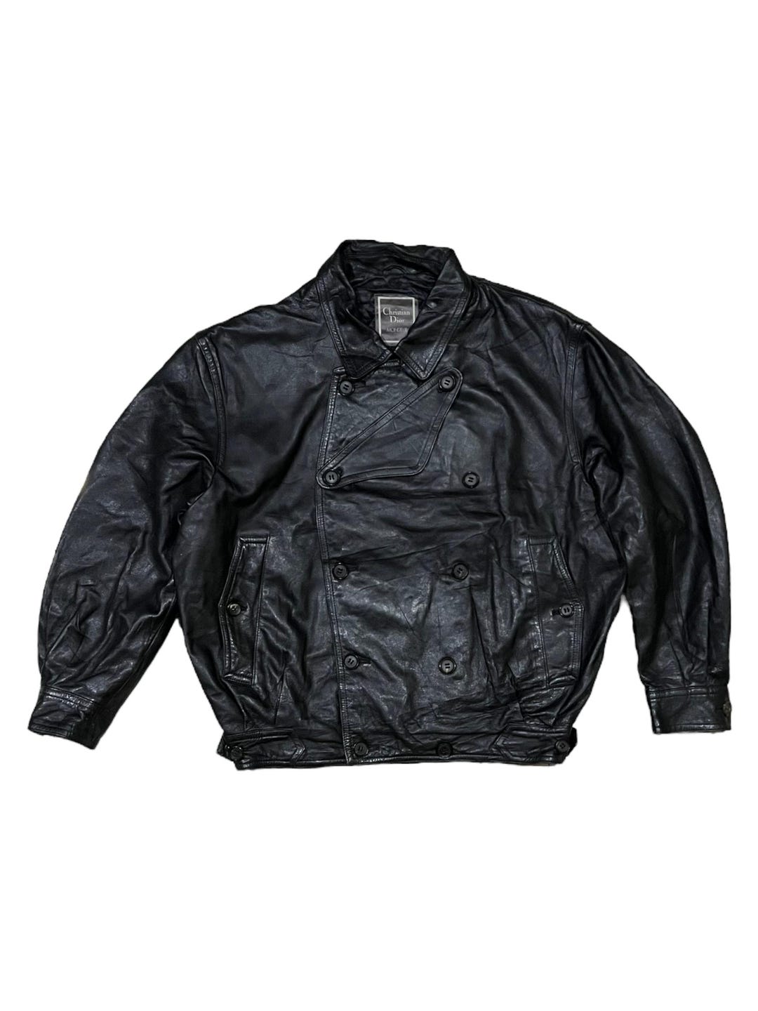Very Rare Vintage Jacket Leather Christian Dior Biker Dispatch ...