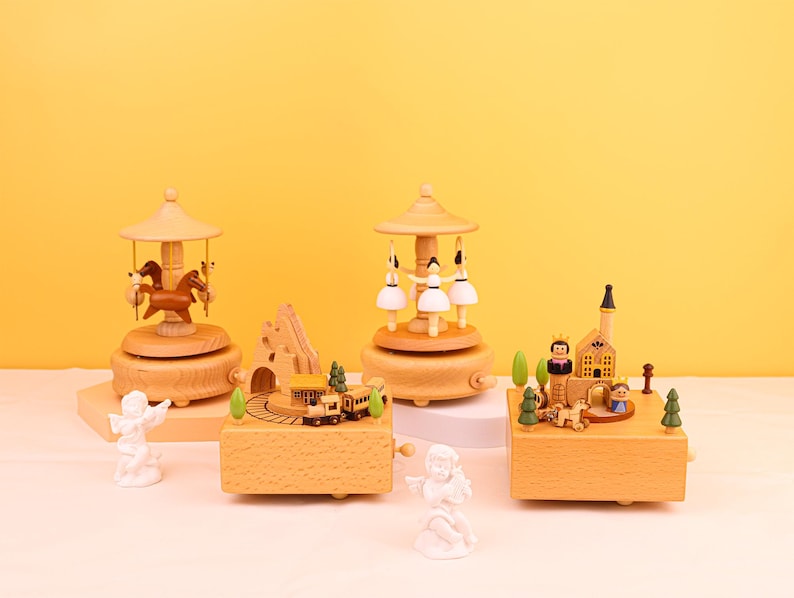 Personalized Music Box, Wooden Music Box, Engraved Name Music Box, Baby ...