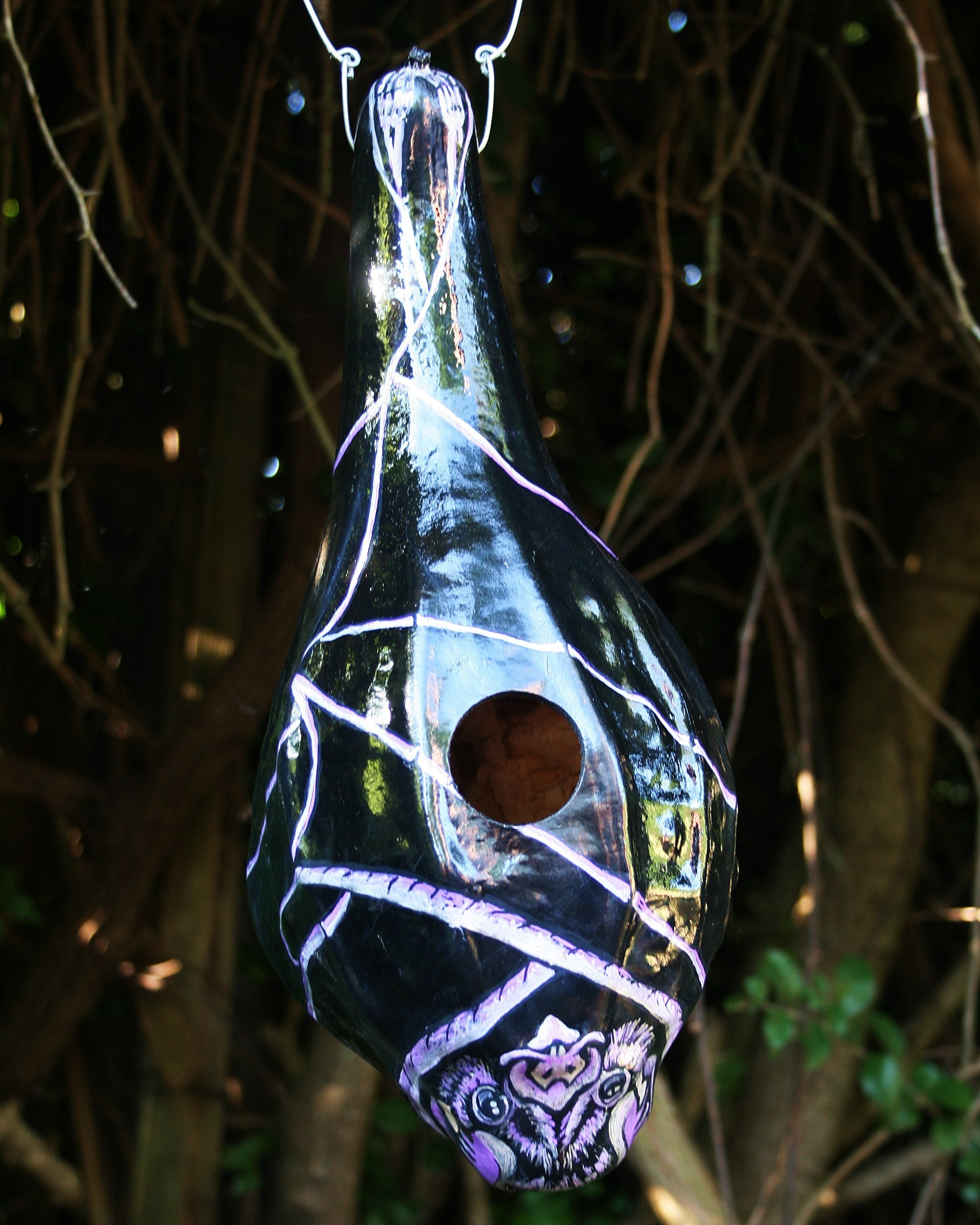 Hanging Bat Birdhouse Gourd - Etsy