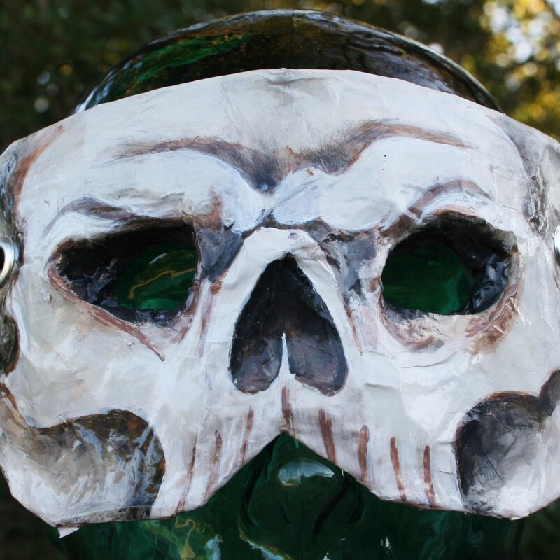 Half Skull Mask - Etsy