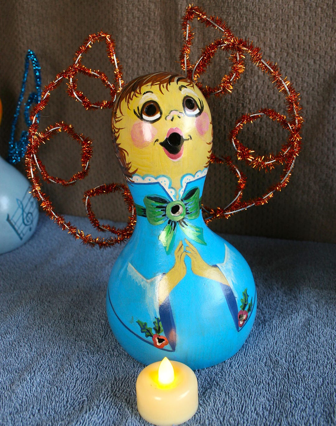 Angel Gourd Luminary - Etsy