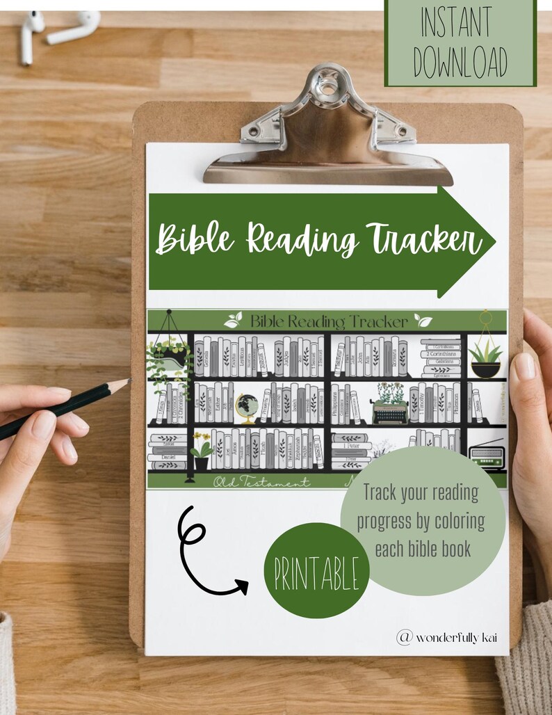 Bible Reading Tracker / Aesthetic Books of the Bible Reading Tracker ...