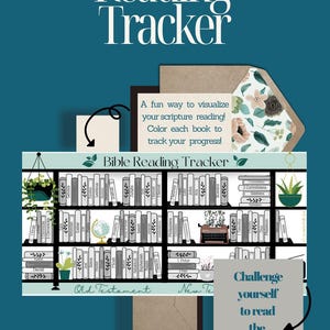 Bible Reading Tracker / Aesthetic Books of the Bible Reading Tracker ...