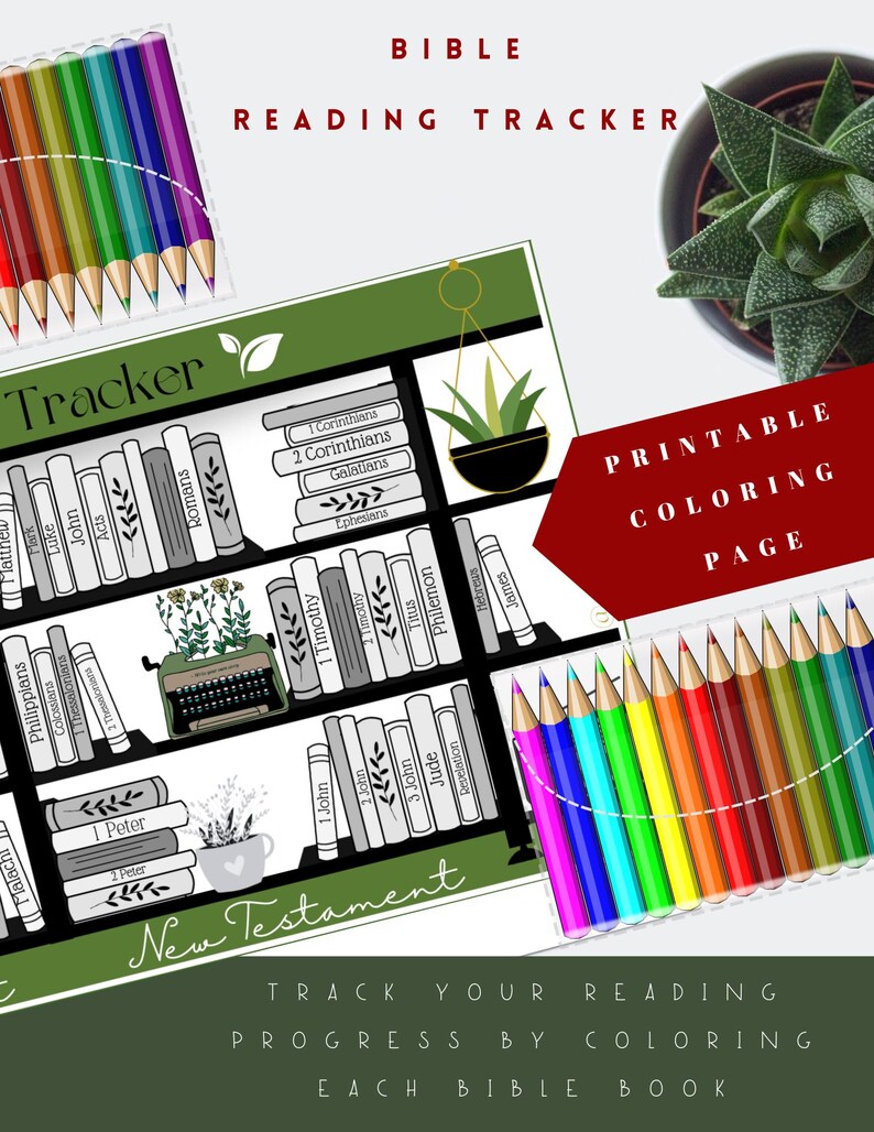 Bible Reading Tracker / Aesthetic Books of the Bible Reading Tracker ...
