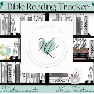 Bible Reading Tracker / Aesthetic Books of the Bible Reading Tracker ...