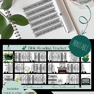 Aesthetic Bible Reading Tracker / Books of the Bible Reading Tracker ...