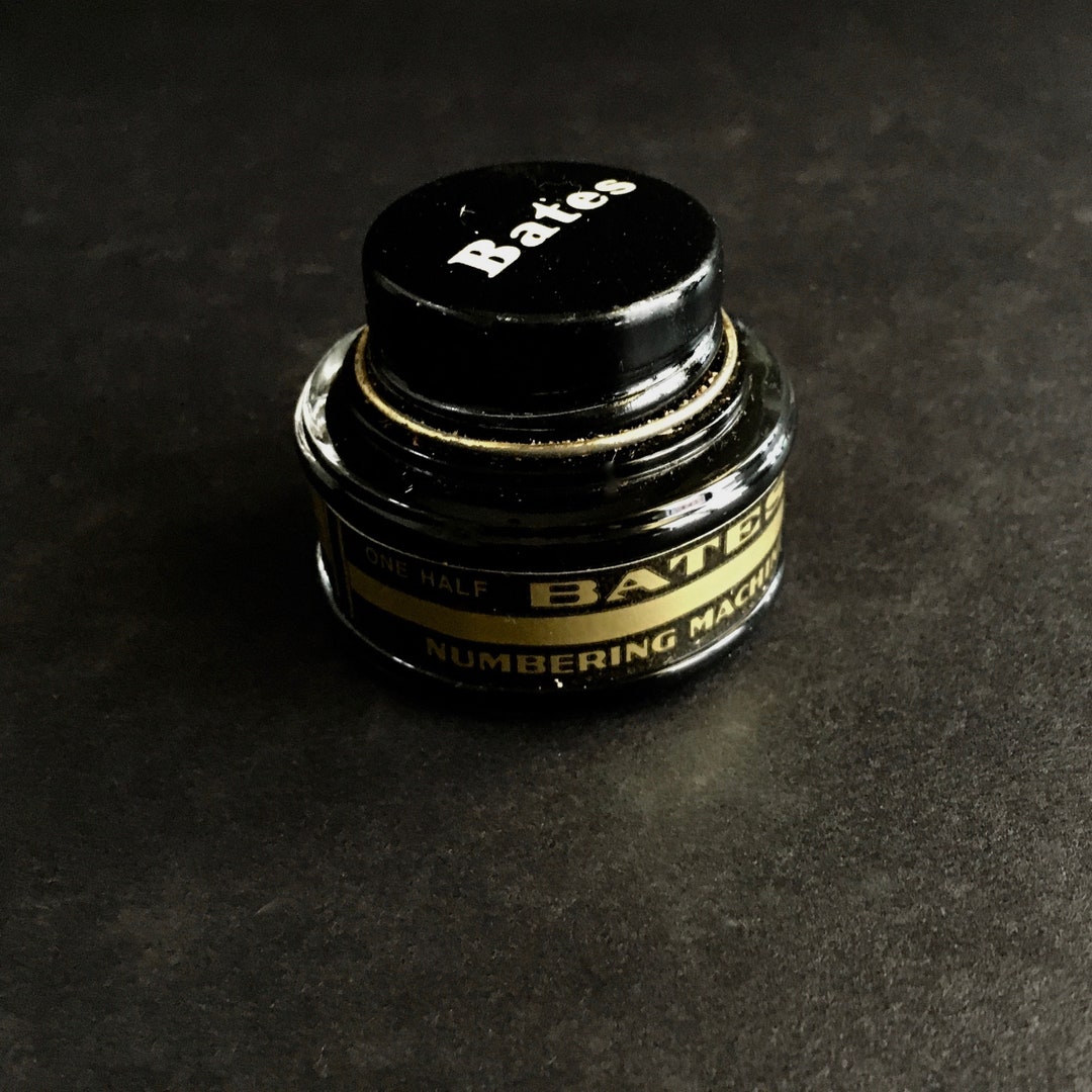 Bates Numbering Machine Ink the Bates Manufacturing Company Vintage ...