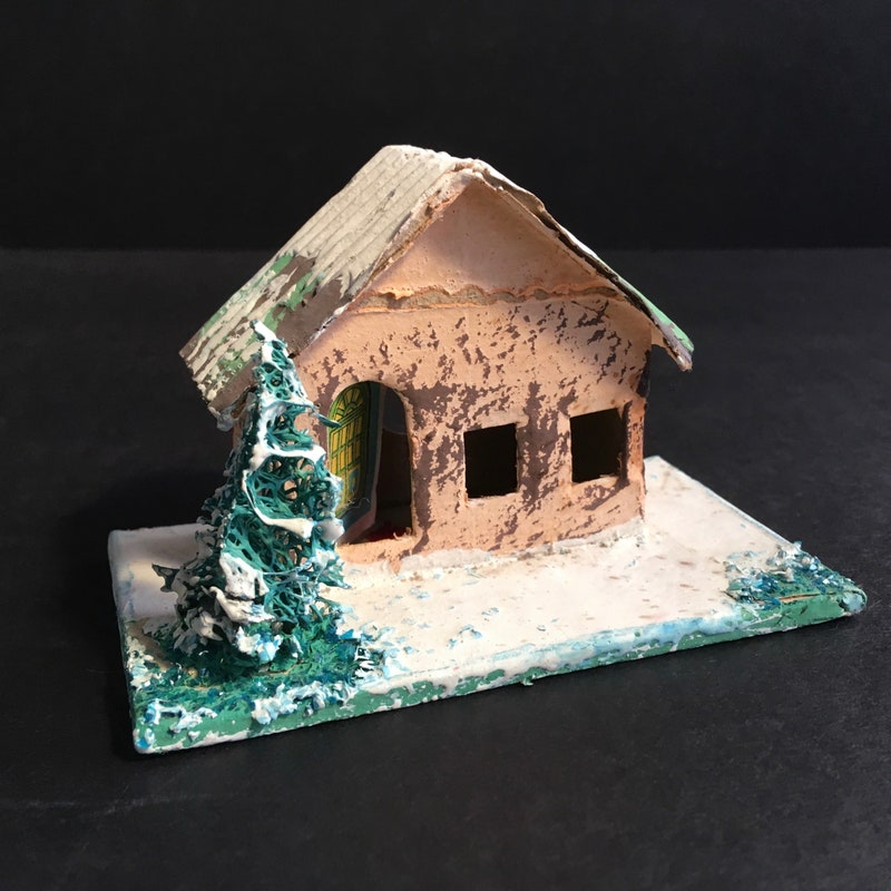 Cardboard Putz House - Etsy