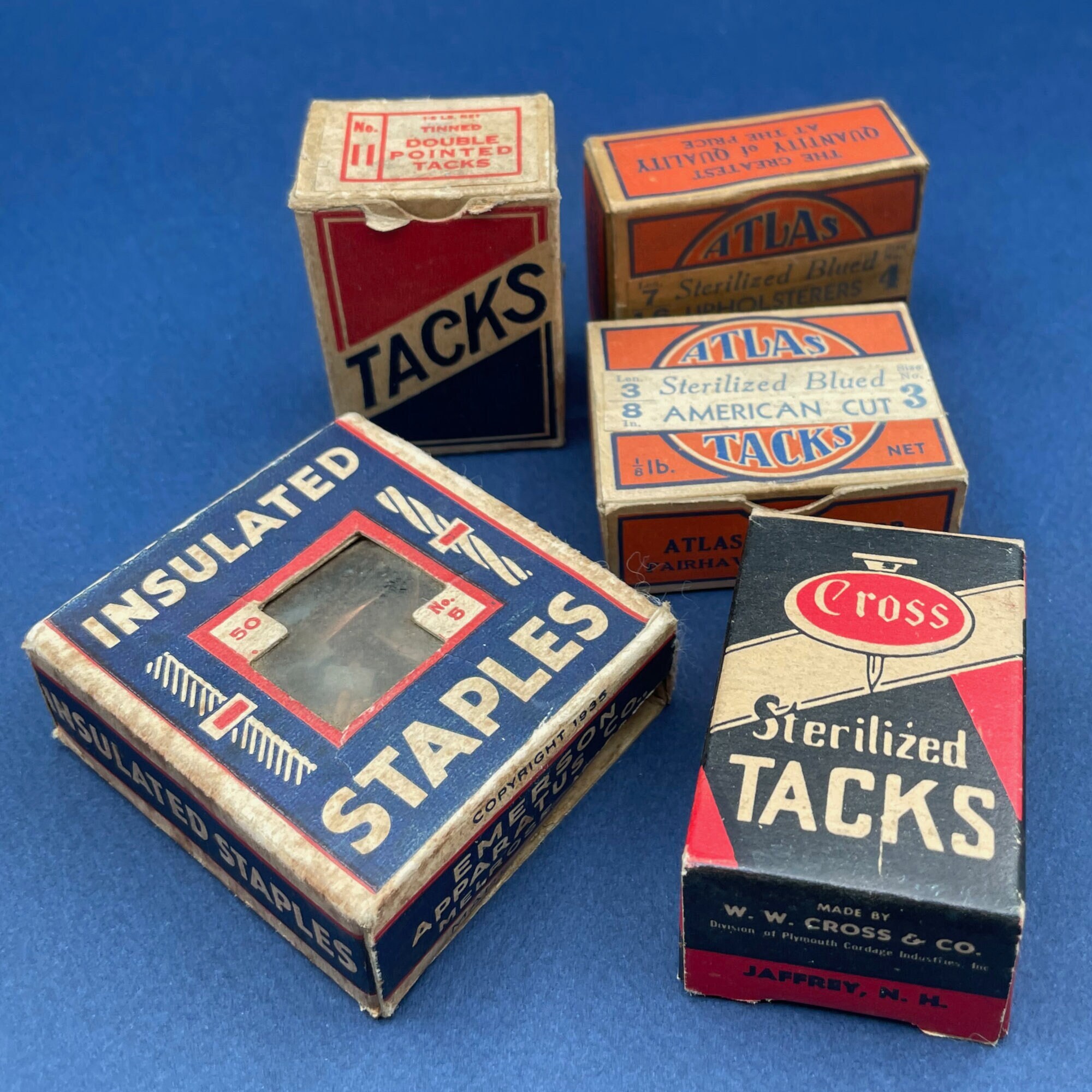 Insulated Staples Emerson . Atlas Tacks . Tool Supplies . Vintage ...