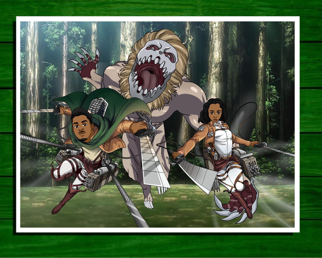 Custom AOT Anime Portrait Personalized Cartoon Art Digital Anime ...