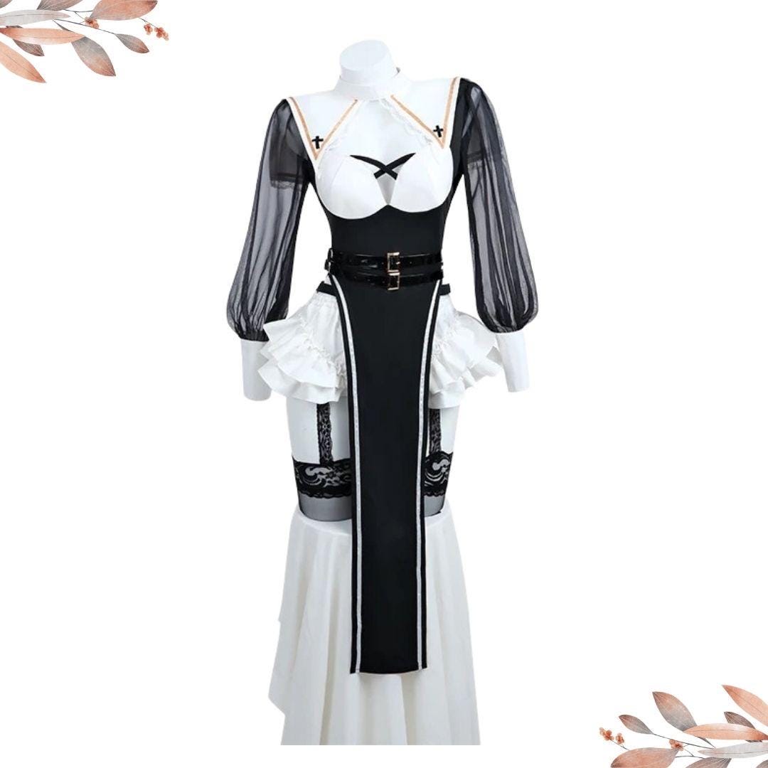 Roleplay Nun Costume Nun Cosplay Dress Cute Nun Playboy Girl Unique ...