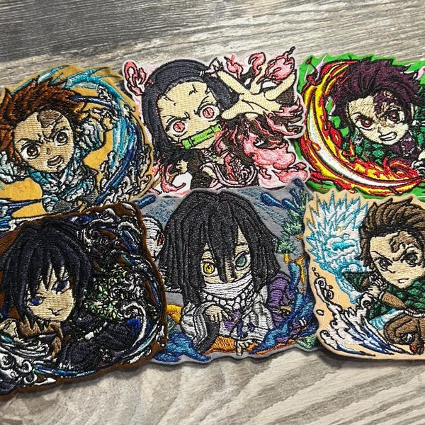 Demon Slayer Iron on Patches - Etsy