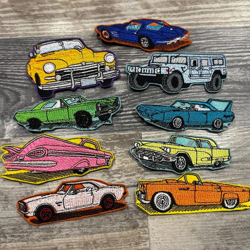 Cars Iron on Patches - Etsy