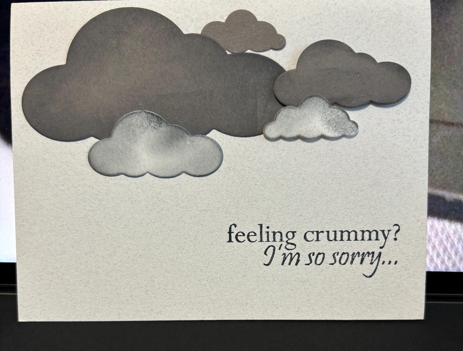 Handmade, Greeting Card, "feel Better Soon Card", "feeling Crummy ...