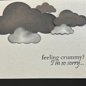 Handmade, Greeting Card, "feel Better Soon Card", "feeling Crummy ...