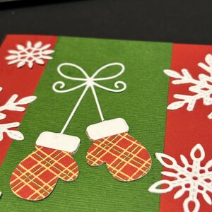Handmade, Christmas Card, Holiday Greeting Card, Mittens Card ...