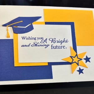 Handmade Graduation Card, "wishing You a Bright and Shining Future ...