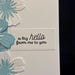 Handmade, Greeting Card, "hello" Card, Die Cut Floral Card, Blue and ...