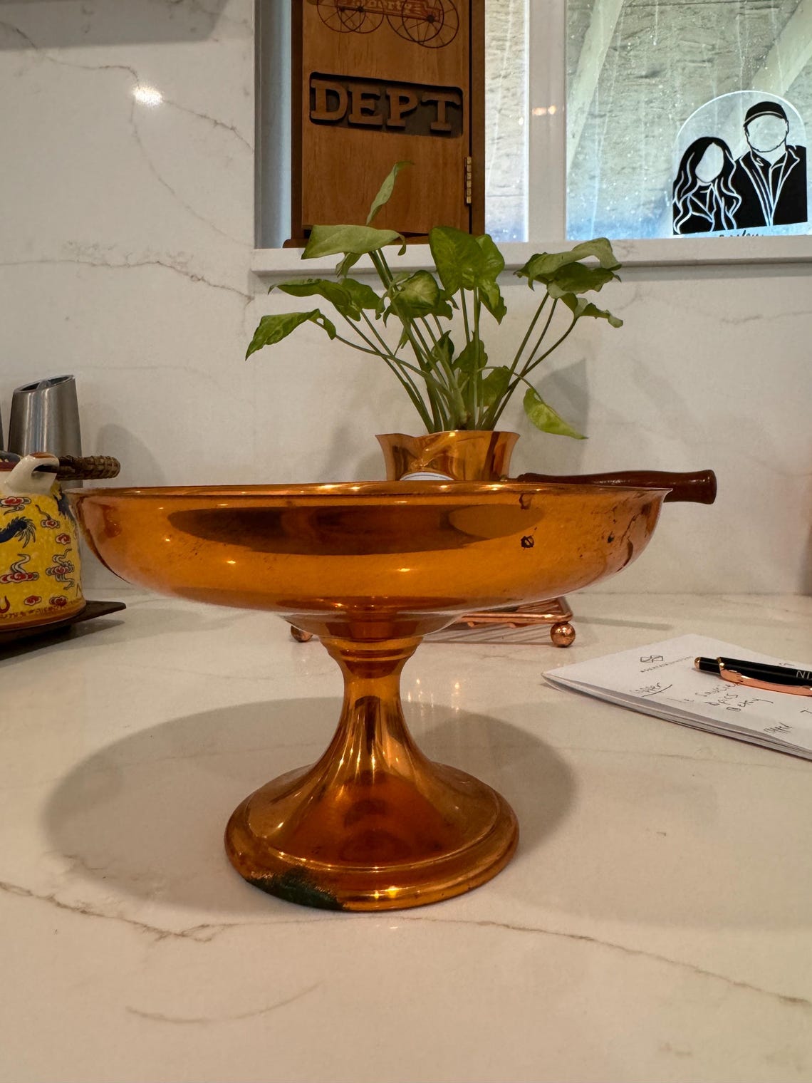 Vintage Copper Pedestal Compote Dish by Coppercraft Guild, Taunton ...