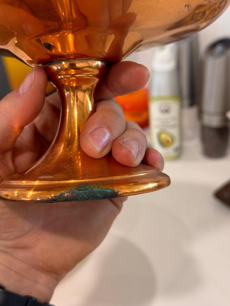 Vintage Copper Pedestal Compote Dish by Coppercraft Guild, Taunton ...