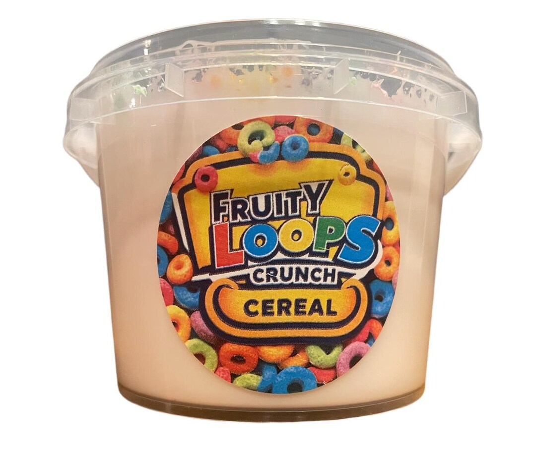 Fruit Loops Cereal Slime – Scented Crunchy Slime With Colorful Foam Beads & Soft Clay, Breakfast ...