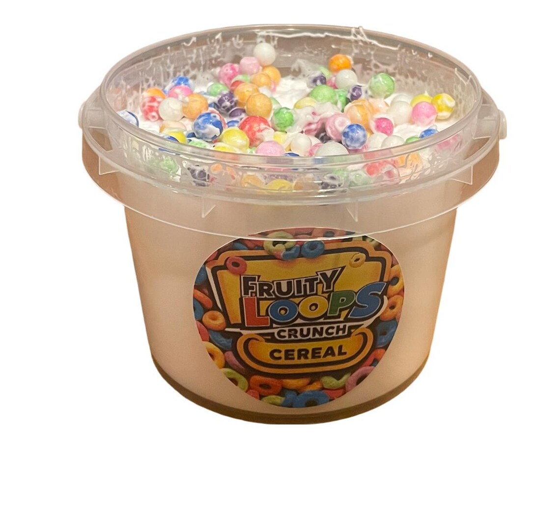 Fruit Loops Cereal Slime – Scented Crunchy Slime With Colorful Foam ...