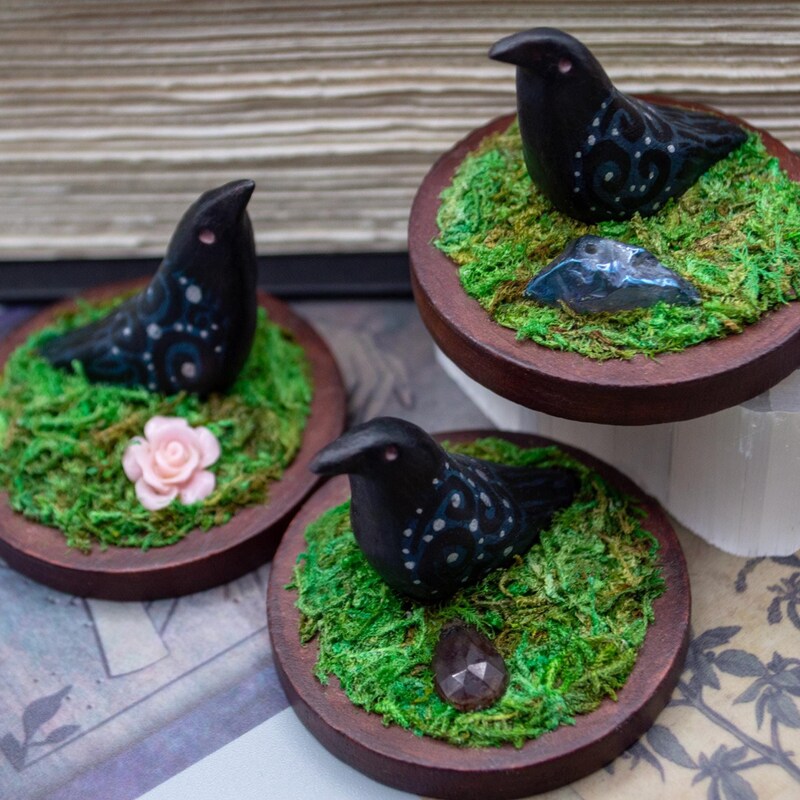 Crow Figurine - Etsy