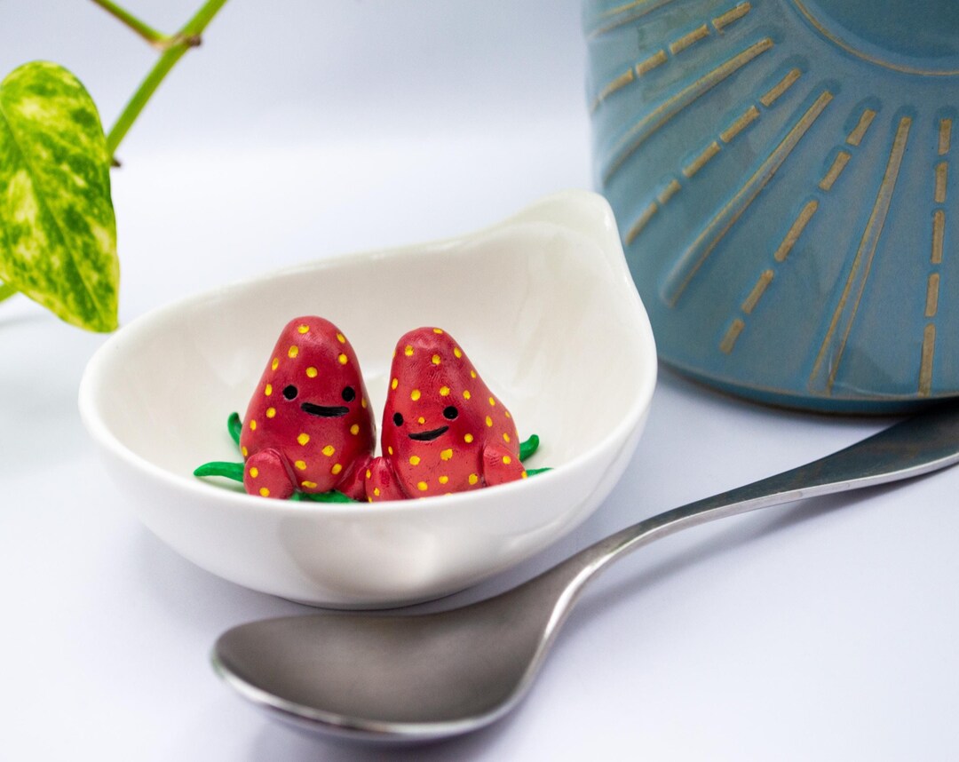 Strawberry Desk Buddy, Cute Butt Figurine, Silly Fruit Bum, Funny ...