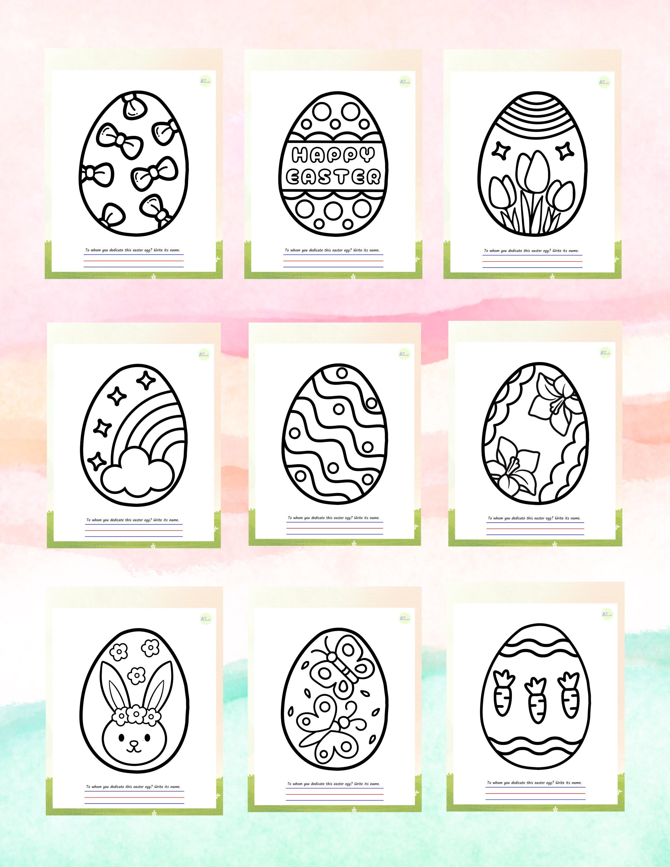 Easter Coloring Pages | Easter Egg Coloring Pages | Easter Coloring ...