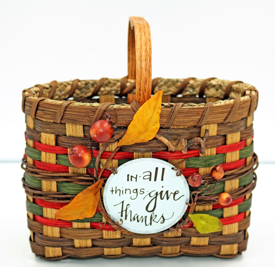 Give Thanks Basket Weaving Pattern - Etsy
