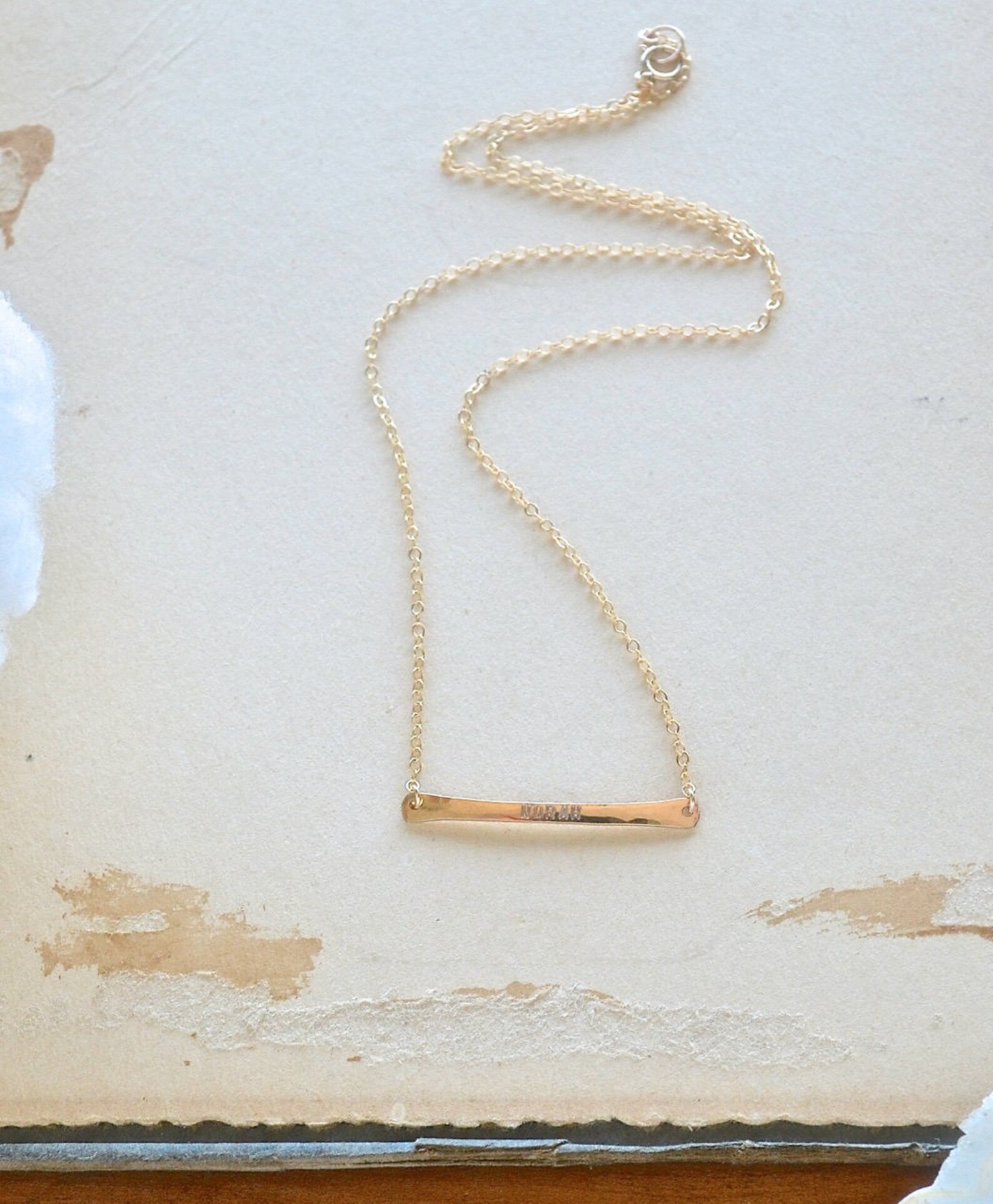 Custom Tiny Name Necklace Personalized Name Necklace Gold | Etsy