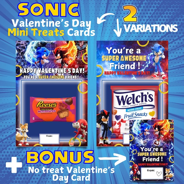 Sonic Valentine Day Box - Etsy
