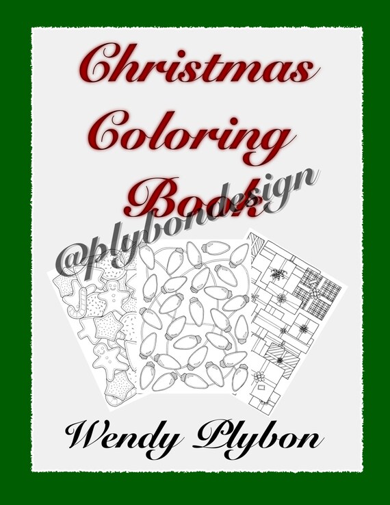 Christmas Coloring Book Digital Download 16 Pages | Etsy