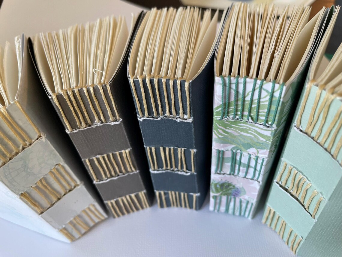 Handmade Mixed Media Pocket Sketchbook, Handbound, Blank Journal ...