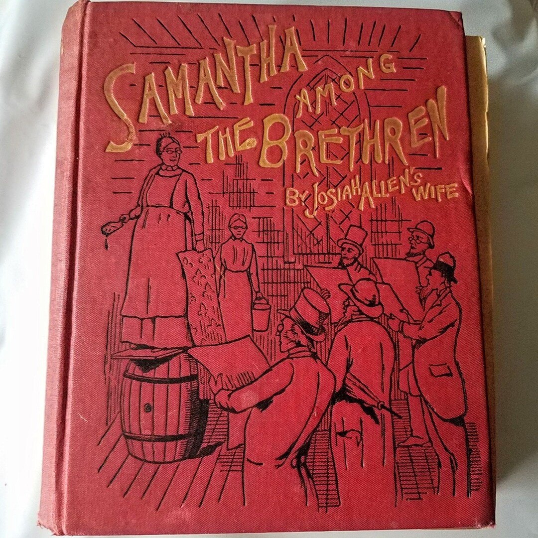 1890 Antique Book Samantha Among the Brethren by Josiah - Etsy
