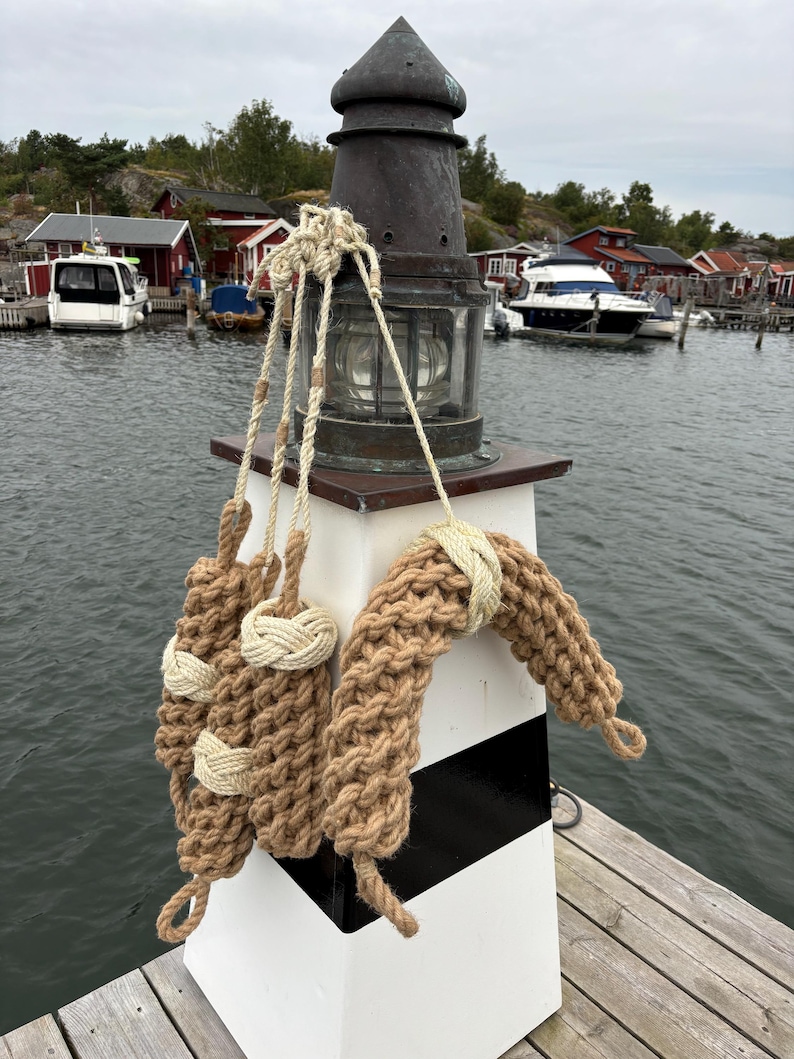 Large Hemp Bow Fender Decor - Etsy