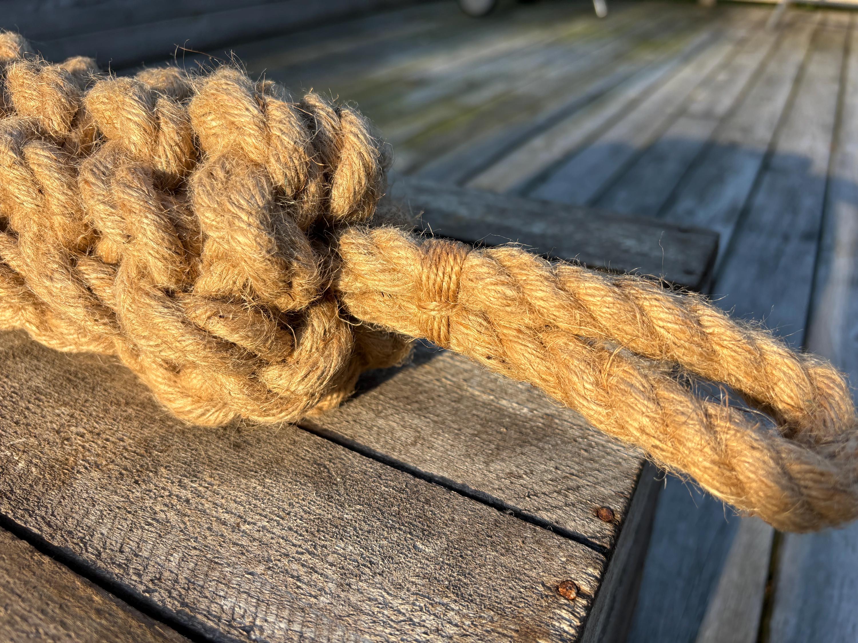 Medium Jute Rope Fender Horizontal