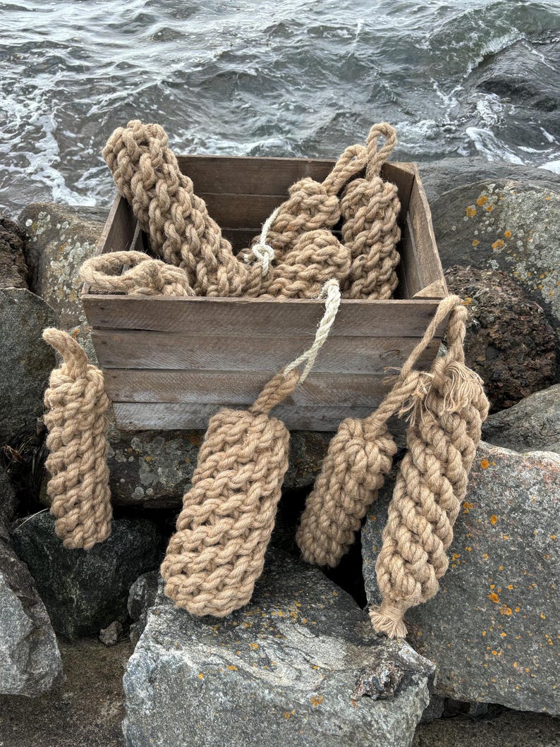 Large Jute Rope Fender Wide - Etsy