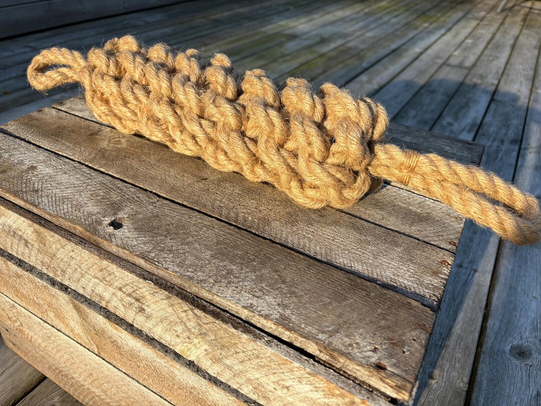 Jute Rope Fender 2 Loops Medium - Etsy