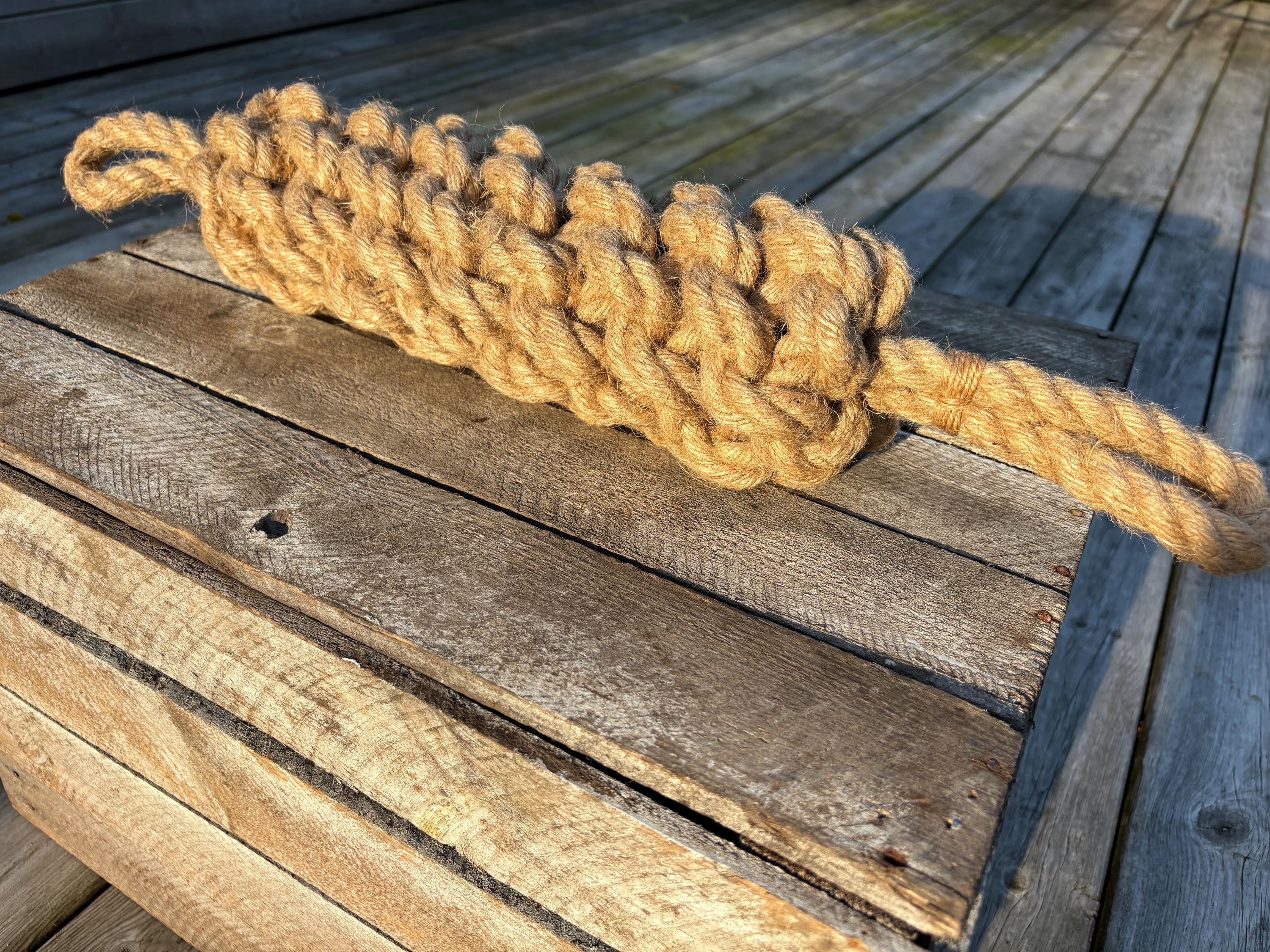 Medium Jute Rope Fender Horizontal