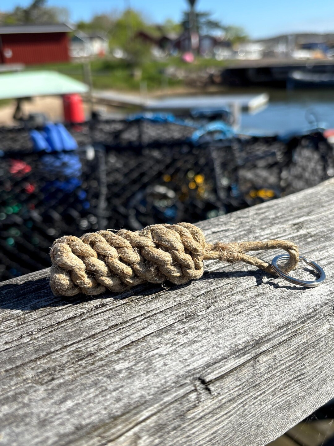 Key Ring Hemp Rope Fender - Etsy