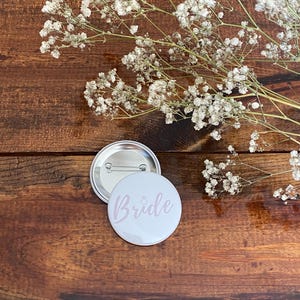 Wedding Party Buttons Bridal Party Buttons Bachelorette Buttons Bridal ...