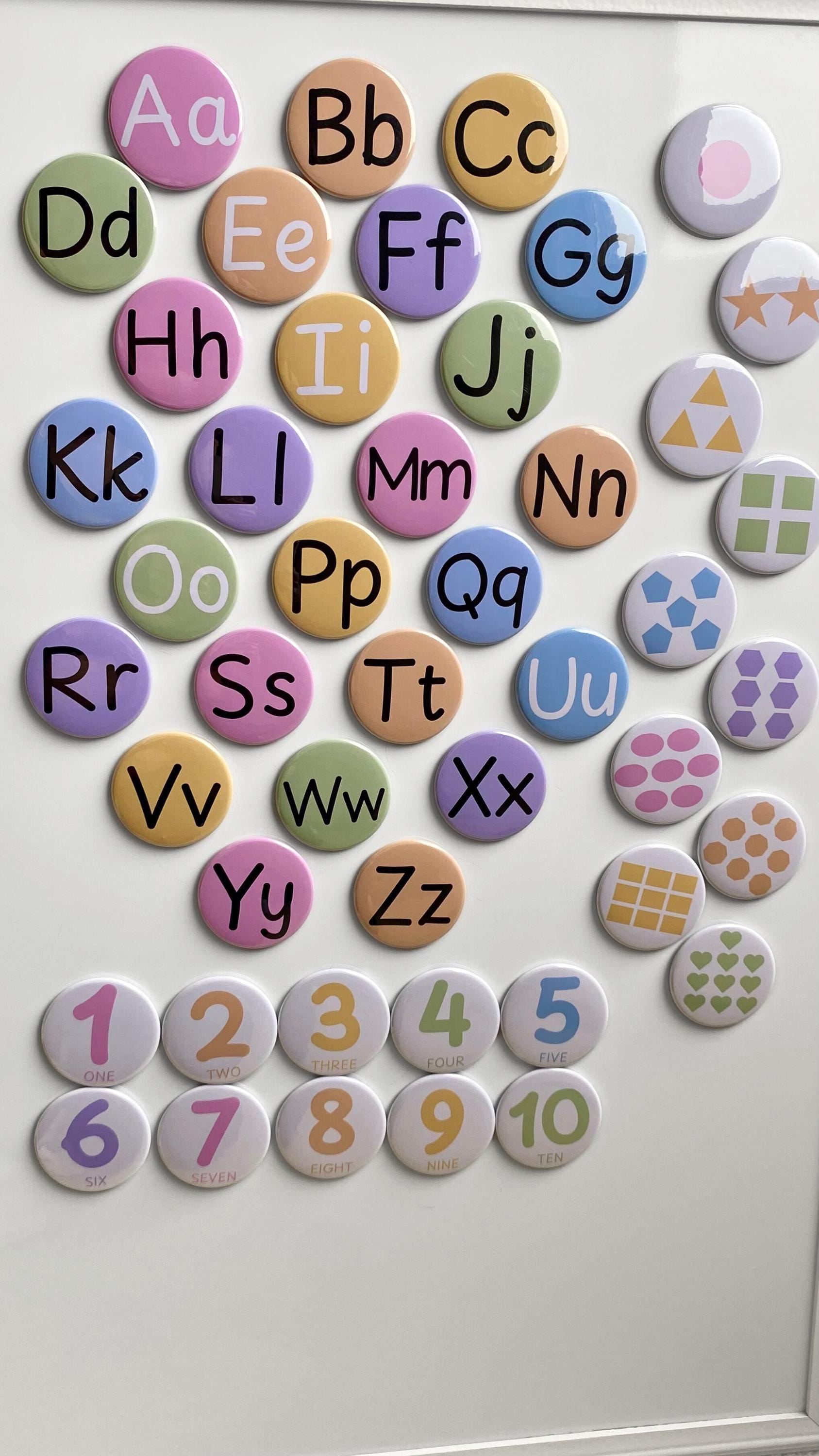 Alphabet Magnets ABC Magnets Learning Magnets Letter Magnets Counting ...