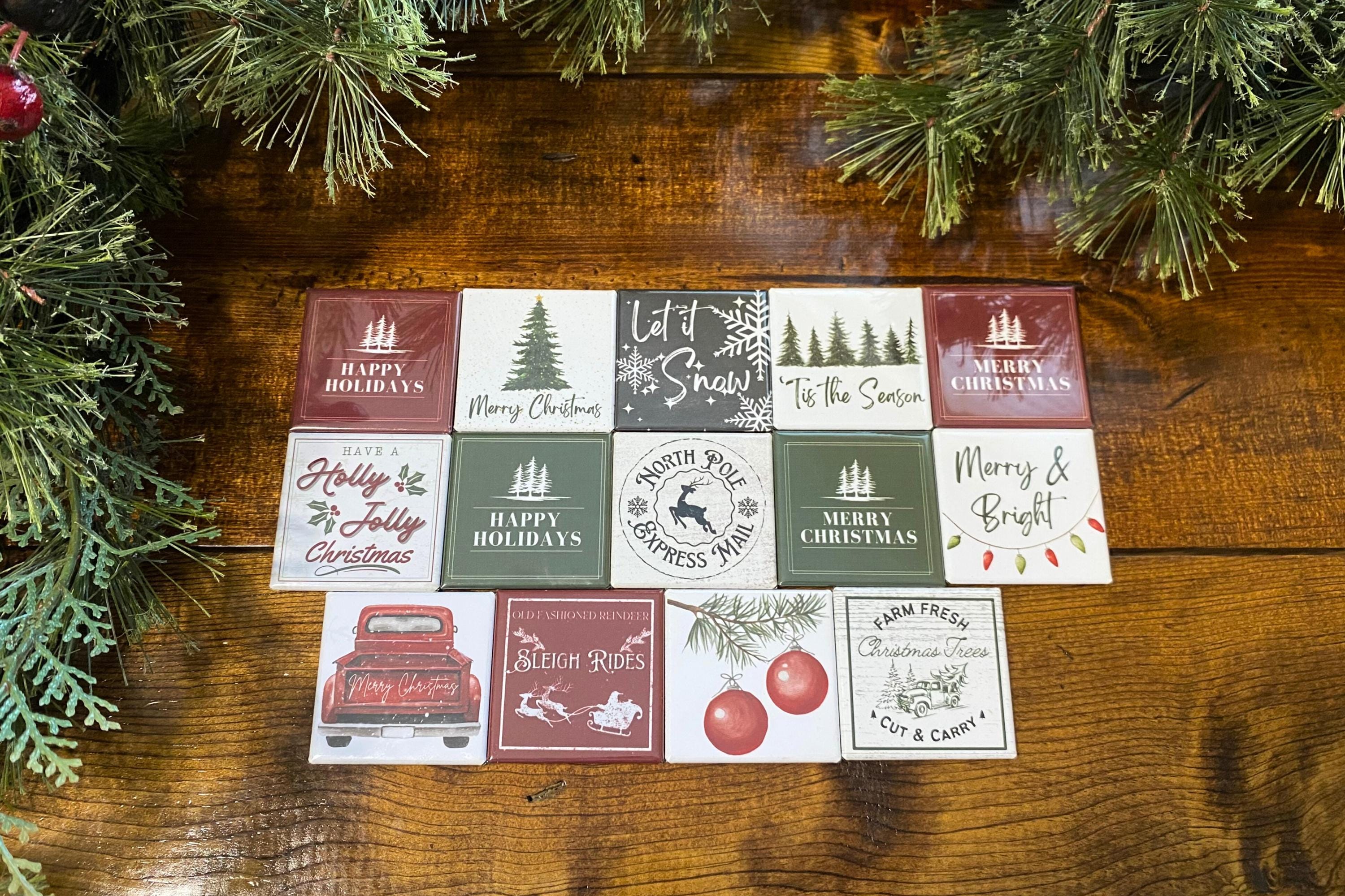 Christmas Magnets Holiday Magnets Christmas Decor Fridge Magnet - Etsy