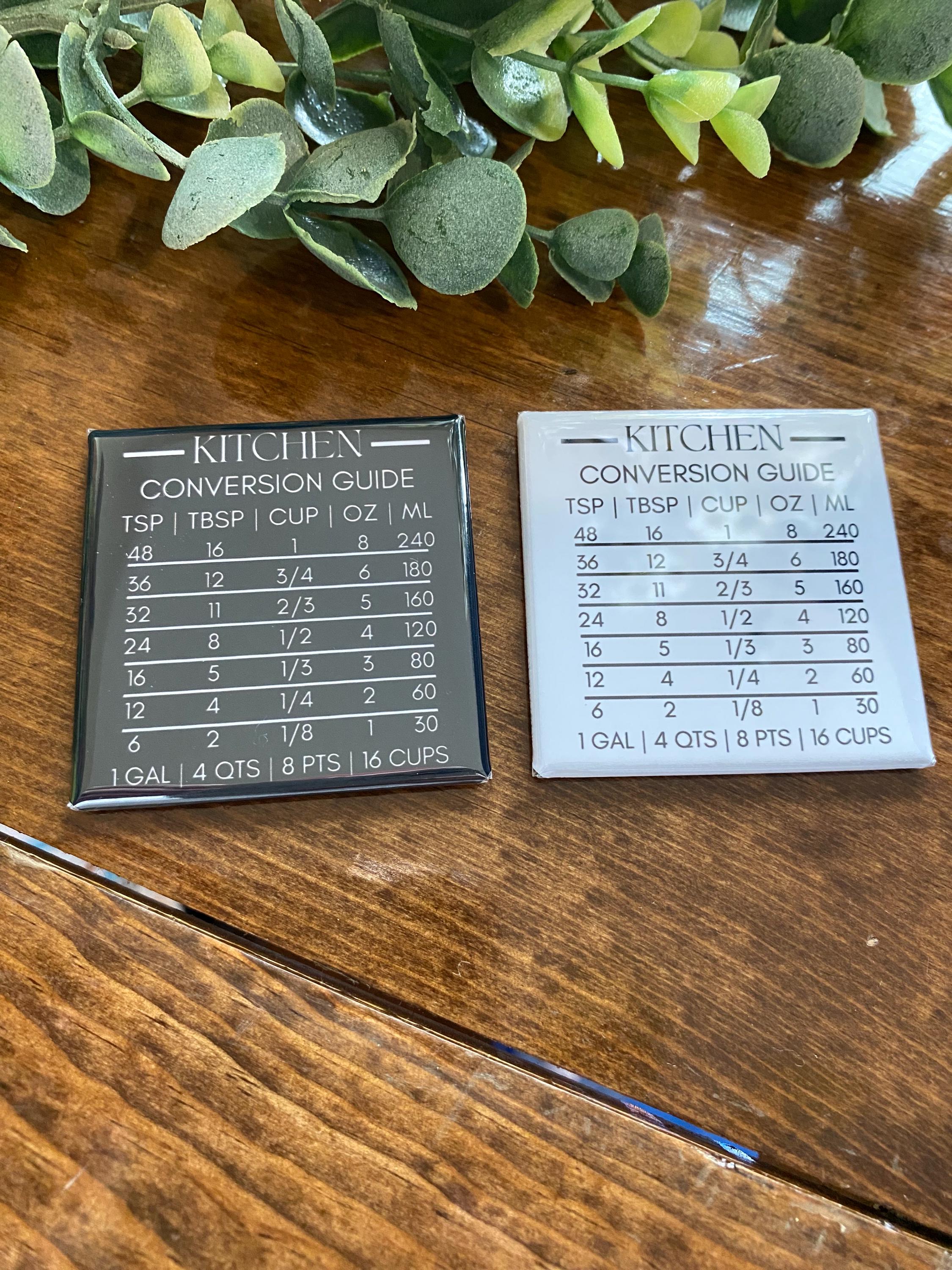 Kitchen Conversion Magnet Kitchen Measurements - Etsy