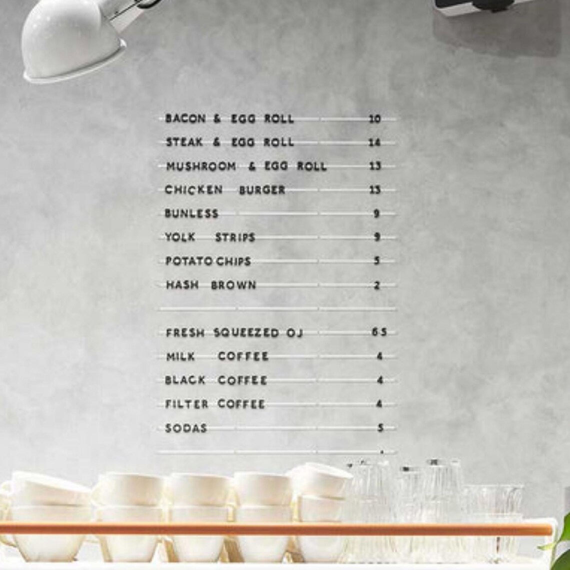 Magnetic Letter Menu Board, Large Magnetic Letters Display Board, Wall ...